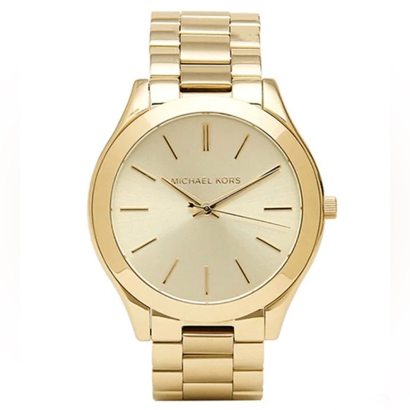 Michael Kors | Accessories | Michael Kors Slim Runway Mk379 Gold Watch ...
